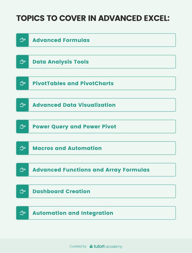 How to Learn Excel: RoadMap for Advanced Level | Tutort Academy | PDF | Secondary Education ...