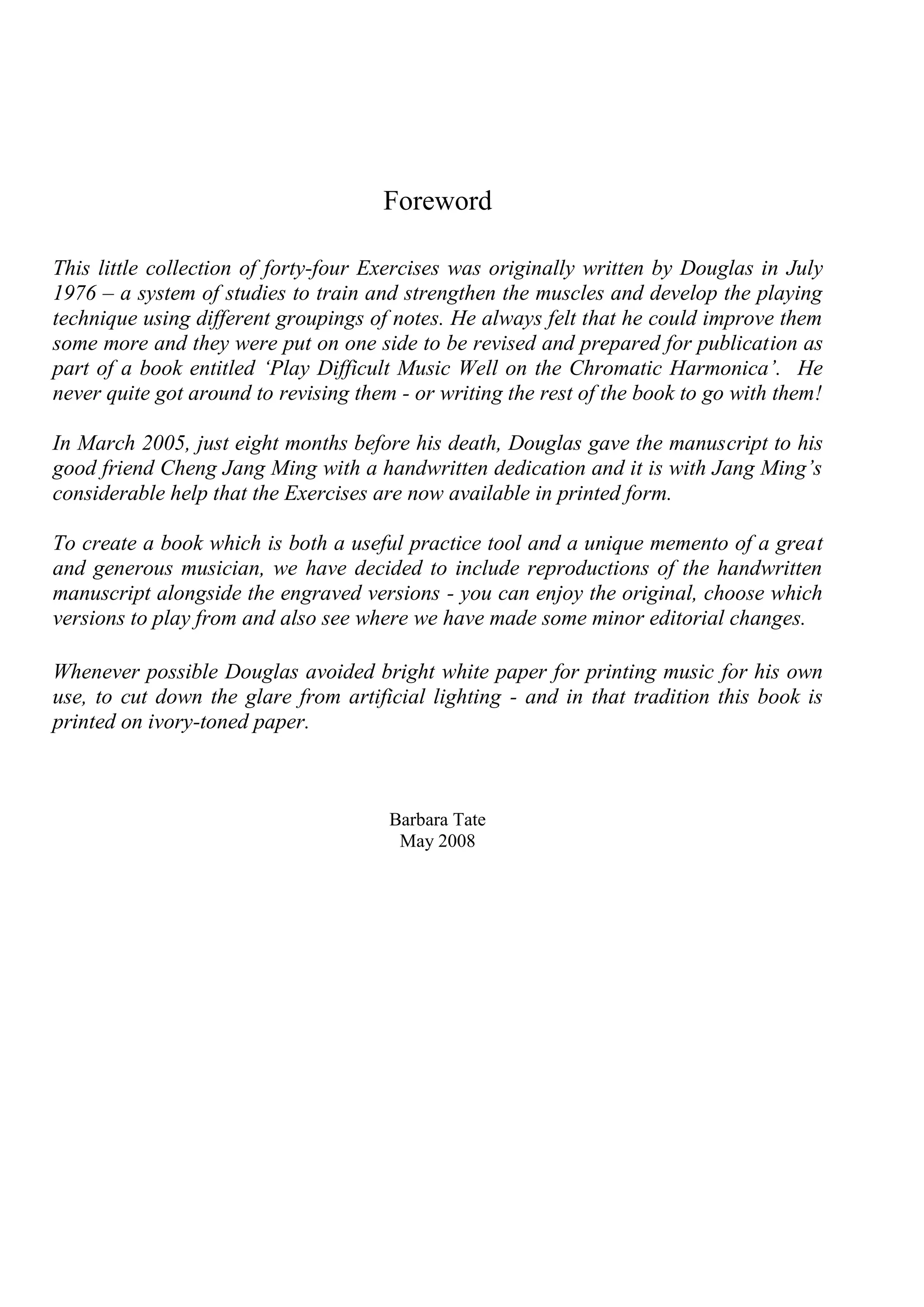 Advanced Exercises for the Chromatic Harmonica | PDF