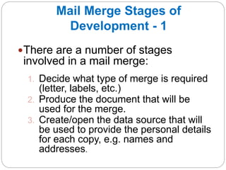 Advanced features of ms office packages 2 | PPTX | Databases | Computer ...