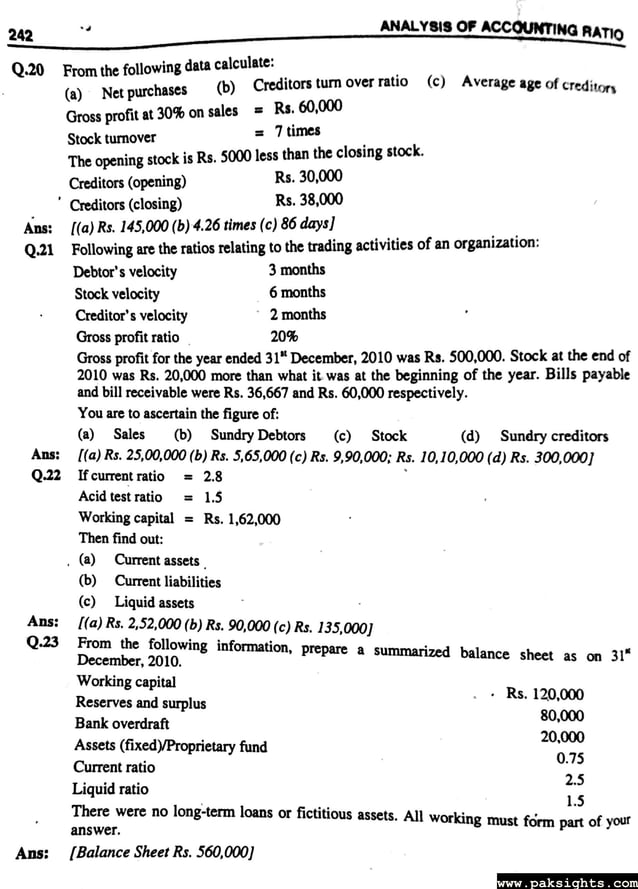 Advanced financial accounting by sohail afzal pdf questions Solution Key book | PDF | Business ...
