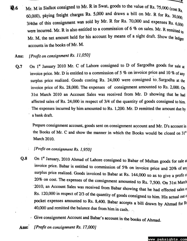 Advanced financial accounting by sohail afzal pdf questions Solution Key book | PDF | Business ...