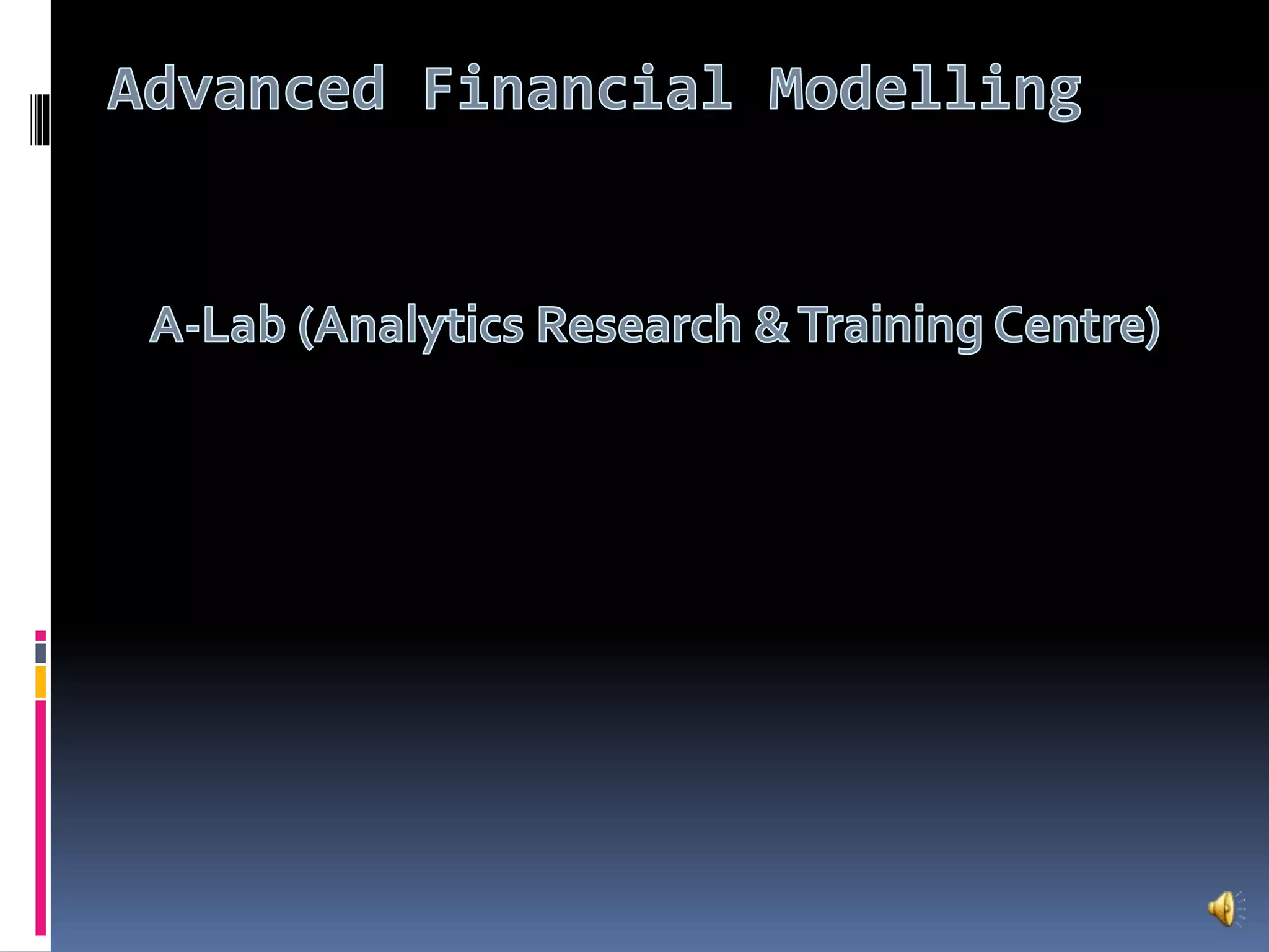 Advanced financial modelling | PPTX