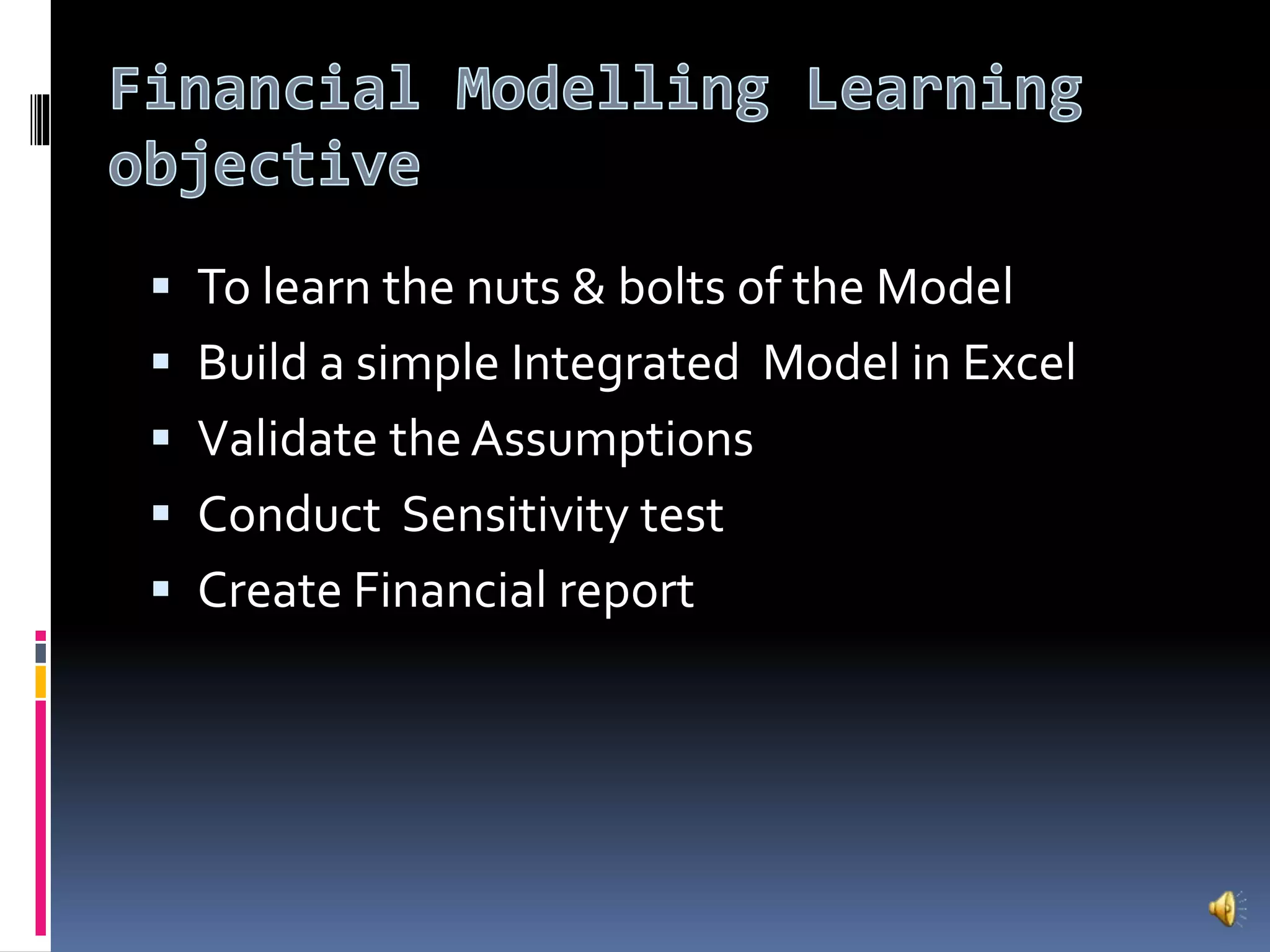 Advanced financial modelling | PPTX