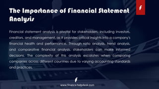 Advanced Financial Statement Analysis A Comparative Study of USA and ...