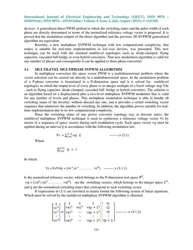 Advanced five level five phase cascaded multilevel inverter with svpwm ...