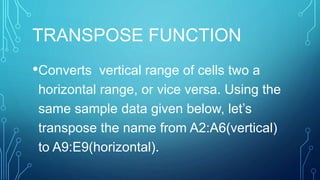 Advanced formula | PPTX