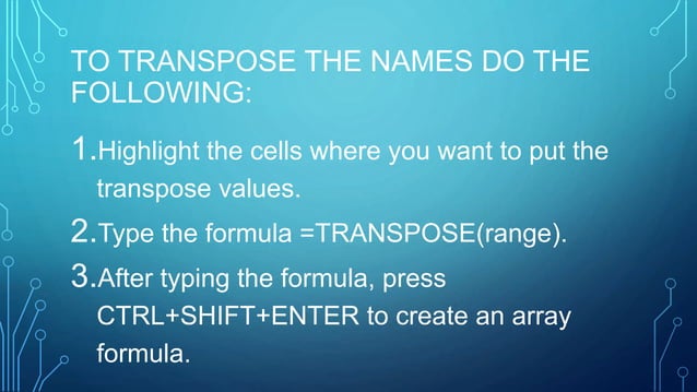 Advanced formula | PPTX