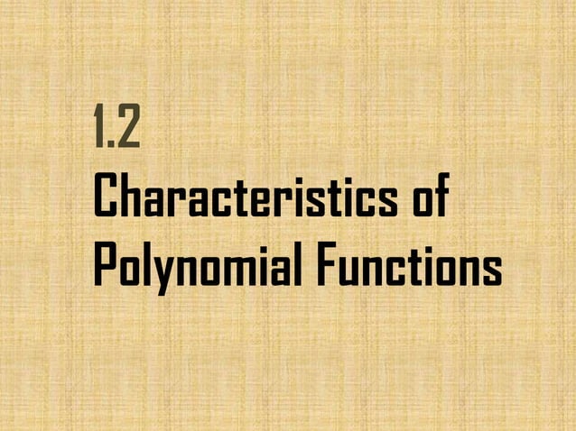 Advanced functions part i | PPT