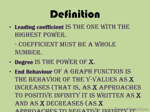 Advanced functions ppt (Chapter 1) part i | PPTX