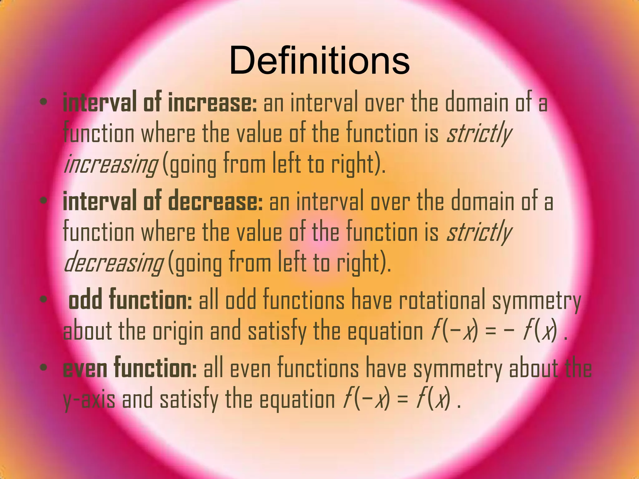 Advanced functions part ii | PPT | Free Download