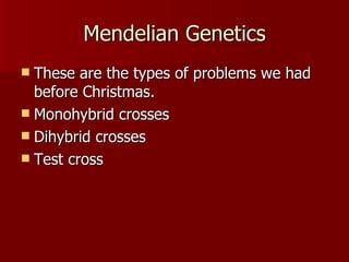 Genetics Part 2 | PPT