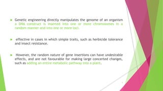 Advanced genetic tools for plant biotechnology | PPTX