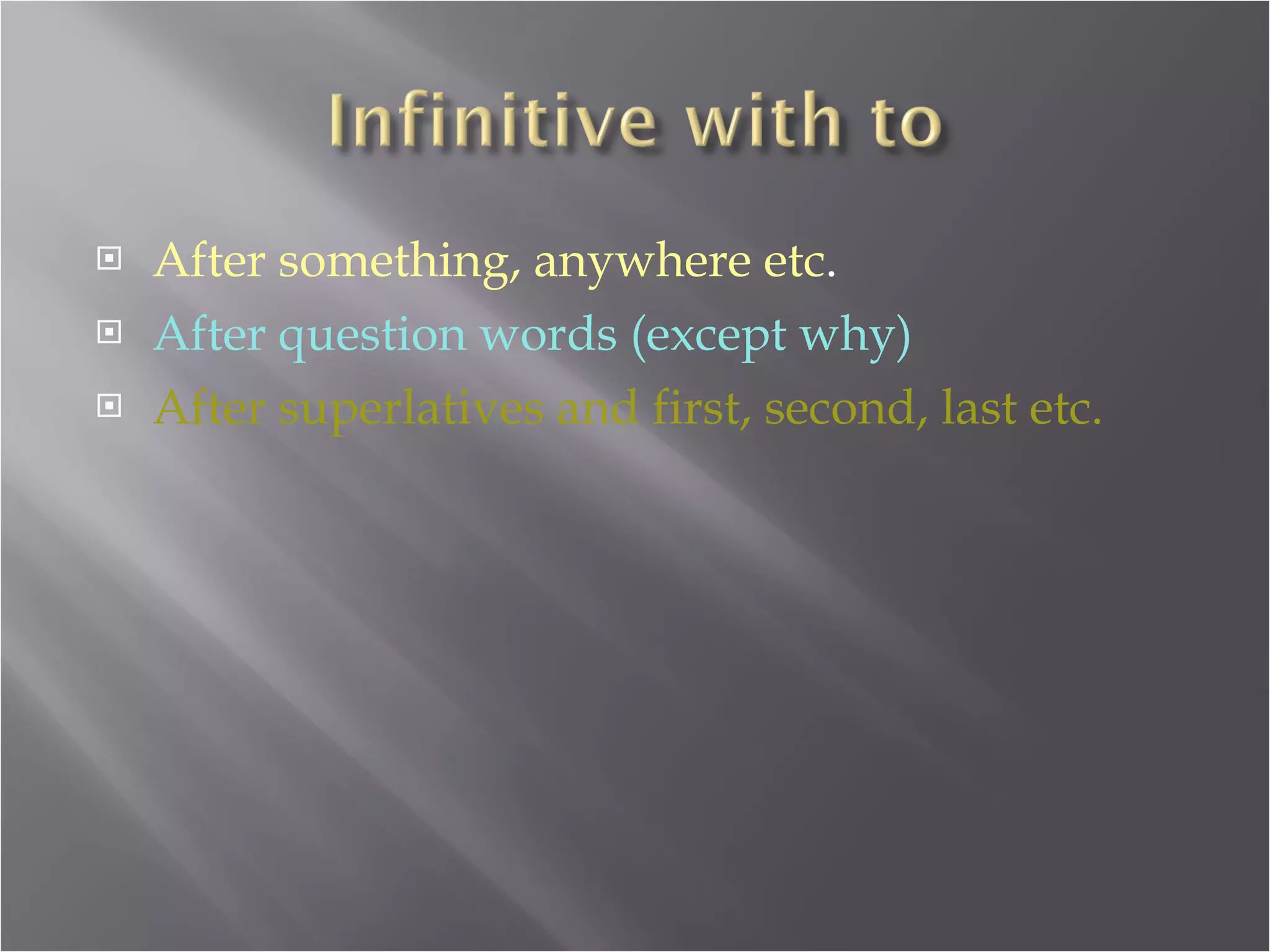 Advanced gerund inf | PPT