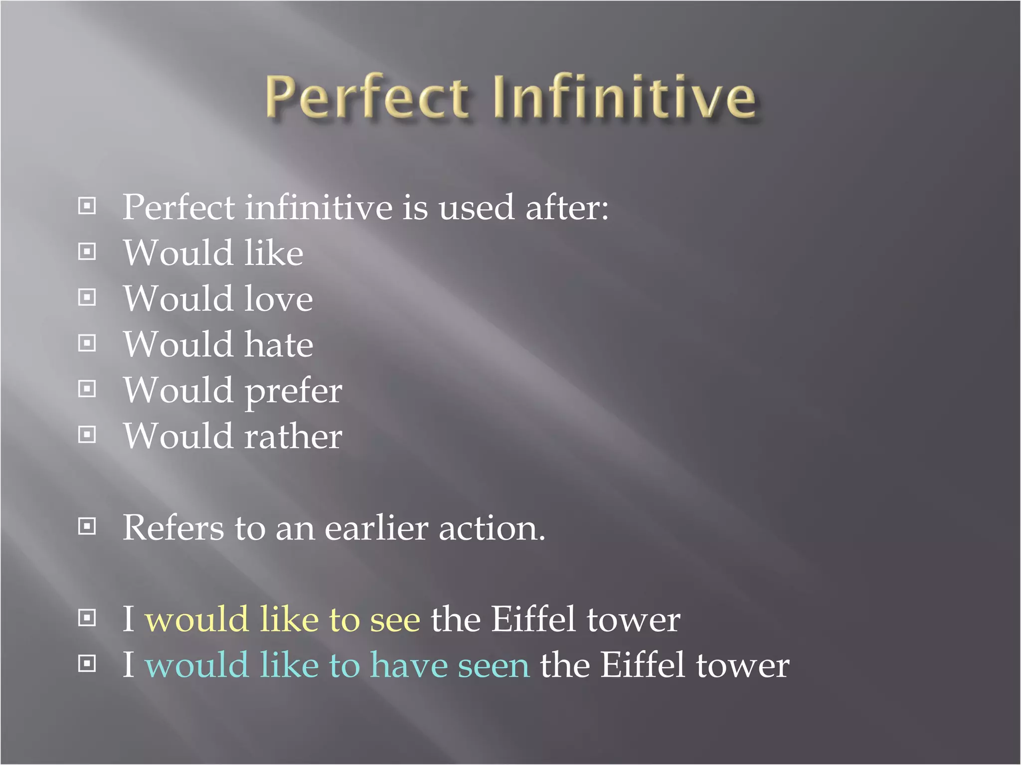 Advanced gerund inf | PPT