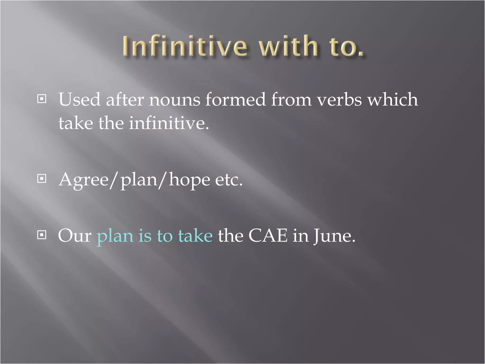 Advanced gerund inf | PPT