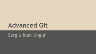 Advanced Git | PPT