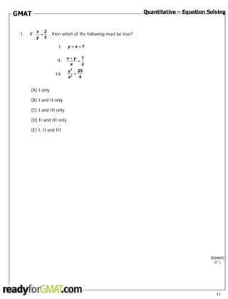 Advanced gmat mathquestions-version2 | PDF