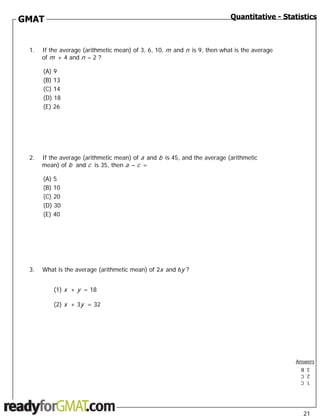 Advanced gmat mathquestions-version2 | PDF