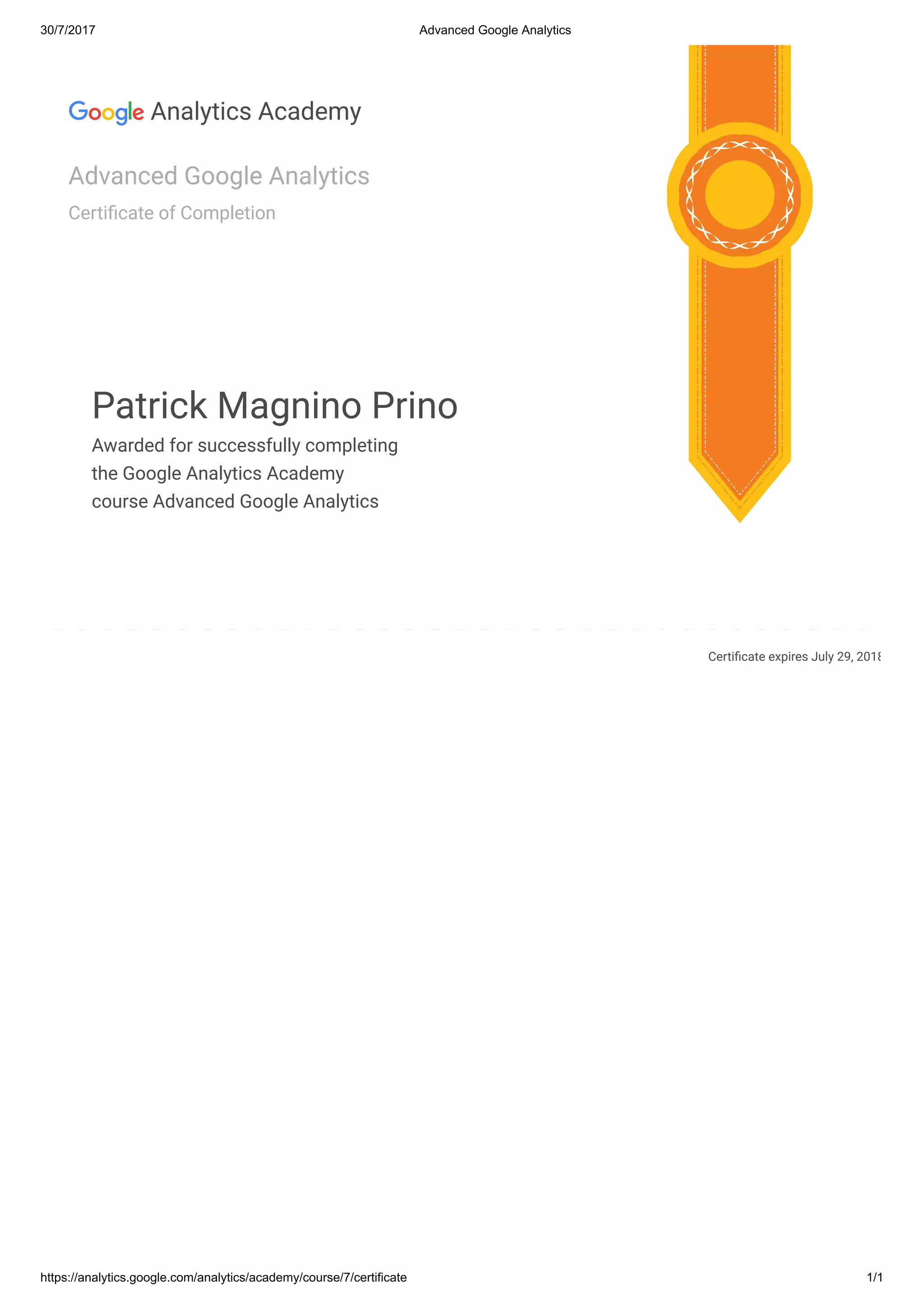 Advanced Google Analytics | PDF | Technology & Computing