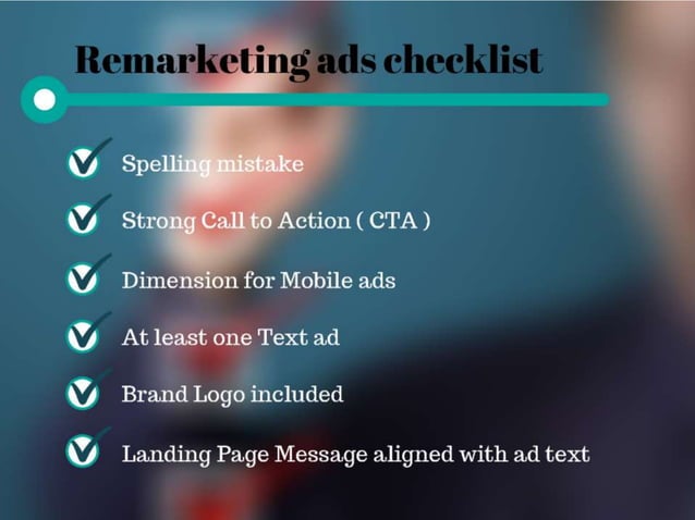 Advanced google remarketing checklist | PPT