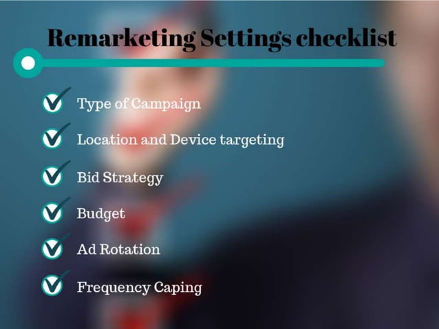 Advanced google remarketing checklist | PPT