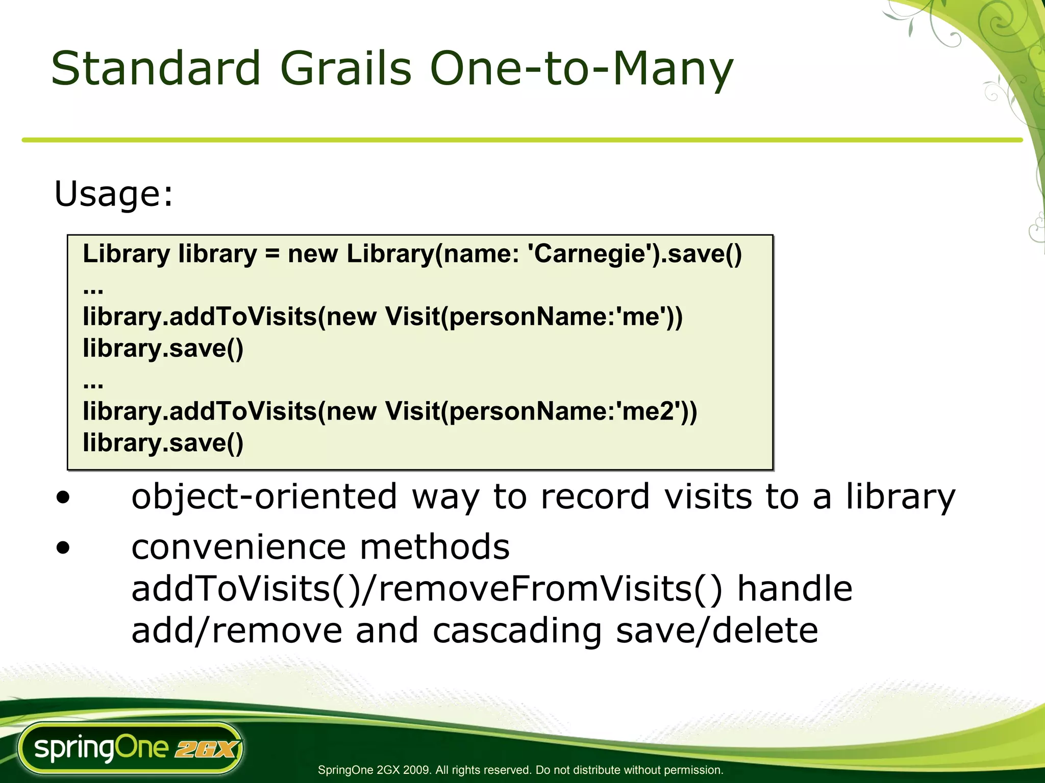 Advanced GORM - Performance, Customization and Monitoring | PDF