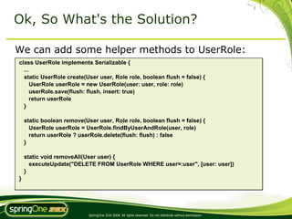 Advanced GORM - Performance, Customization and Monitoring | PPT