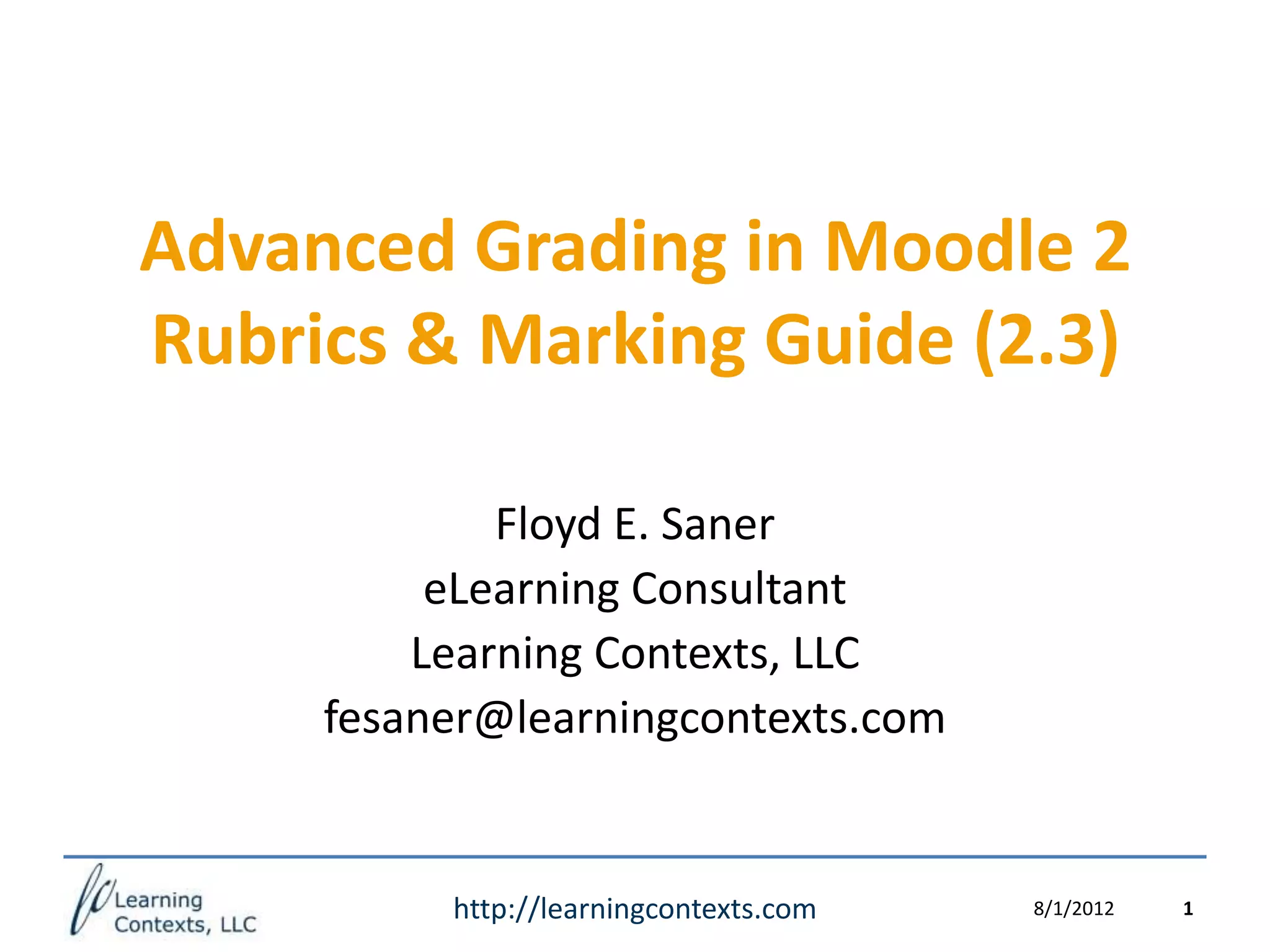Advanced grading | PPTX