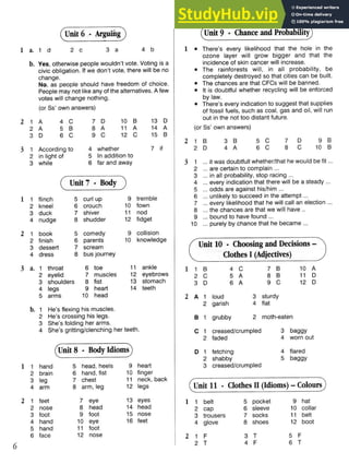 Advanced Grammar And Vocabulary - Key | PDF