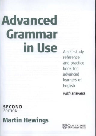 Advanced Grammar in Use 2nd Edition pdf | PDF