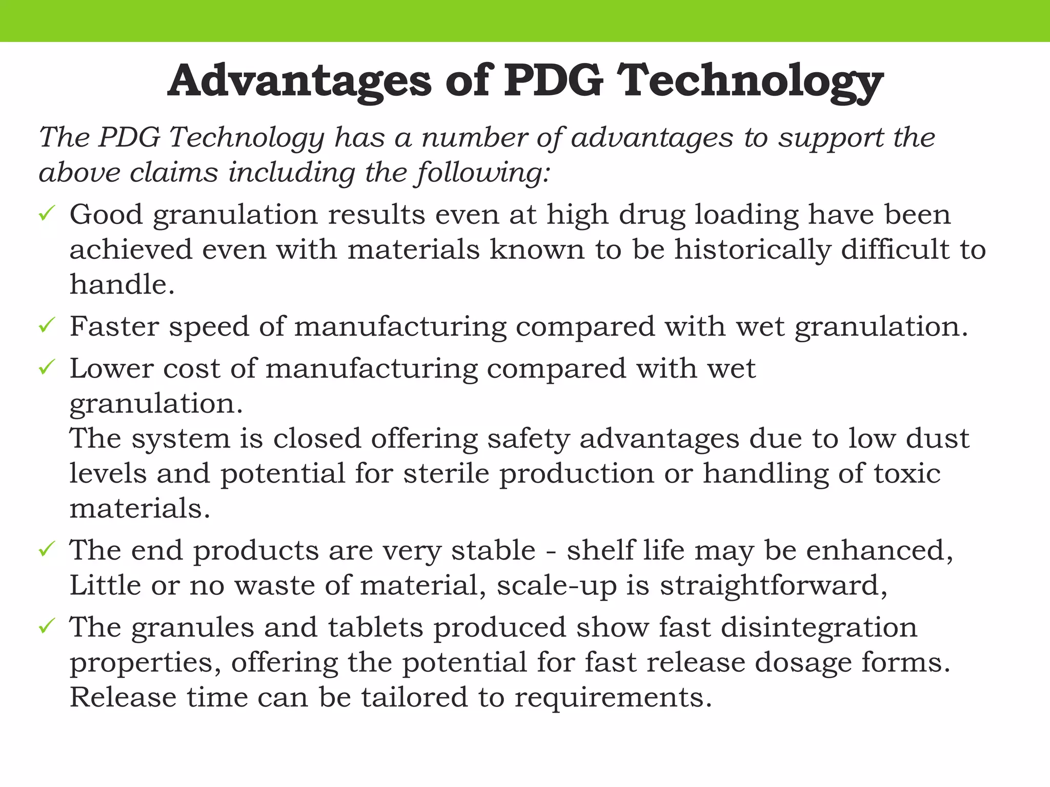 Advanced granulation technology | PPTX