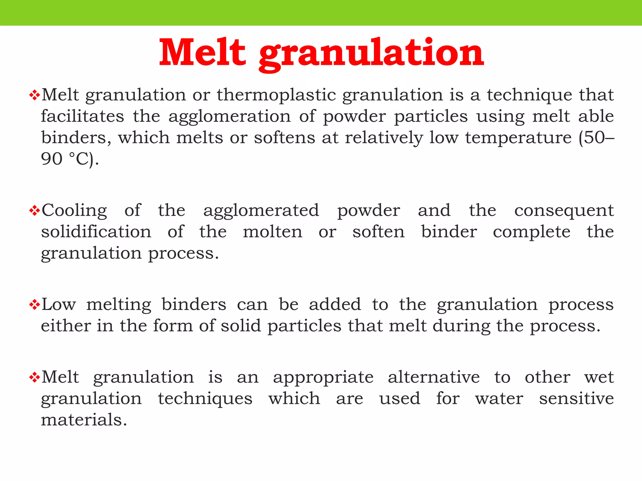 Advanced granulation technology | PPTX