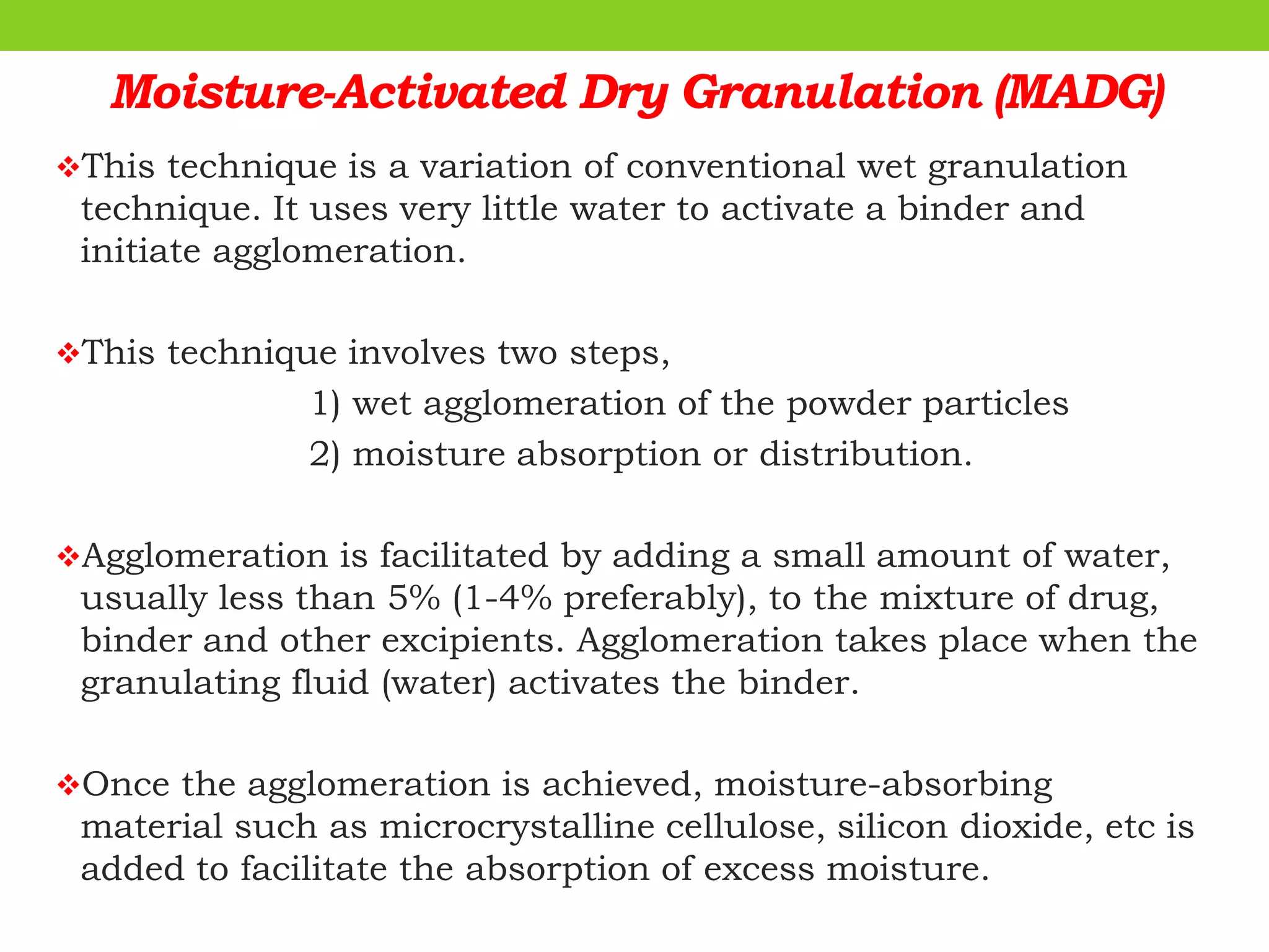 Advanced granulation technology | PPTX