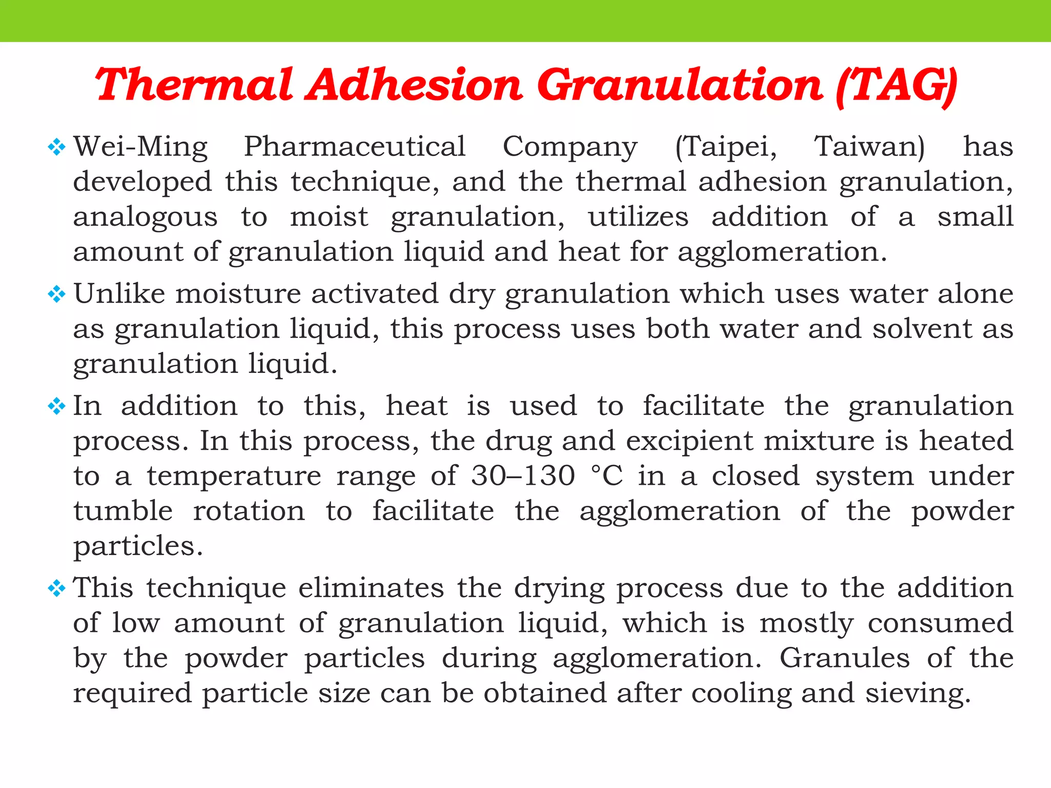 Advanced granulation technology | PPTX