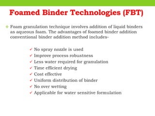 Advanced granulation technology | PPTX