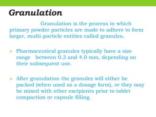 Advanced granulation technology | PPTX