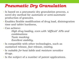 Advanced granulation technology | PPTX