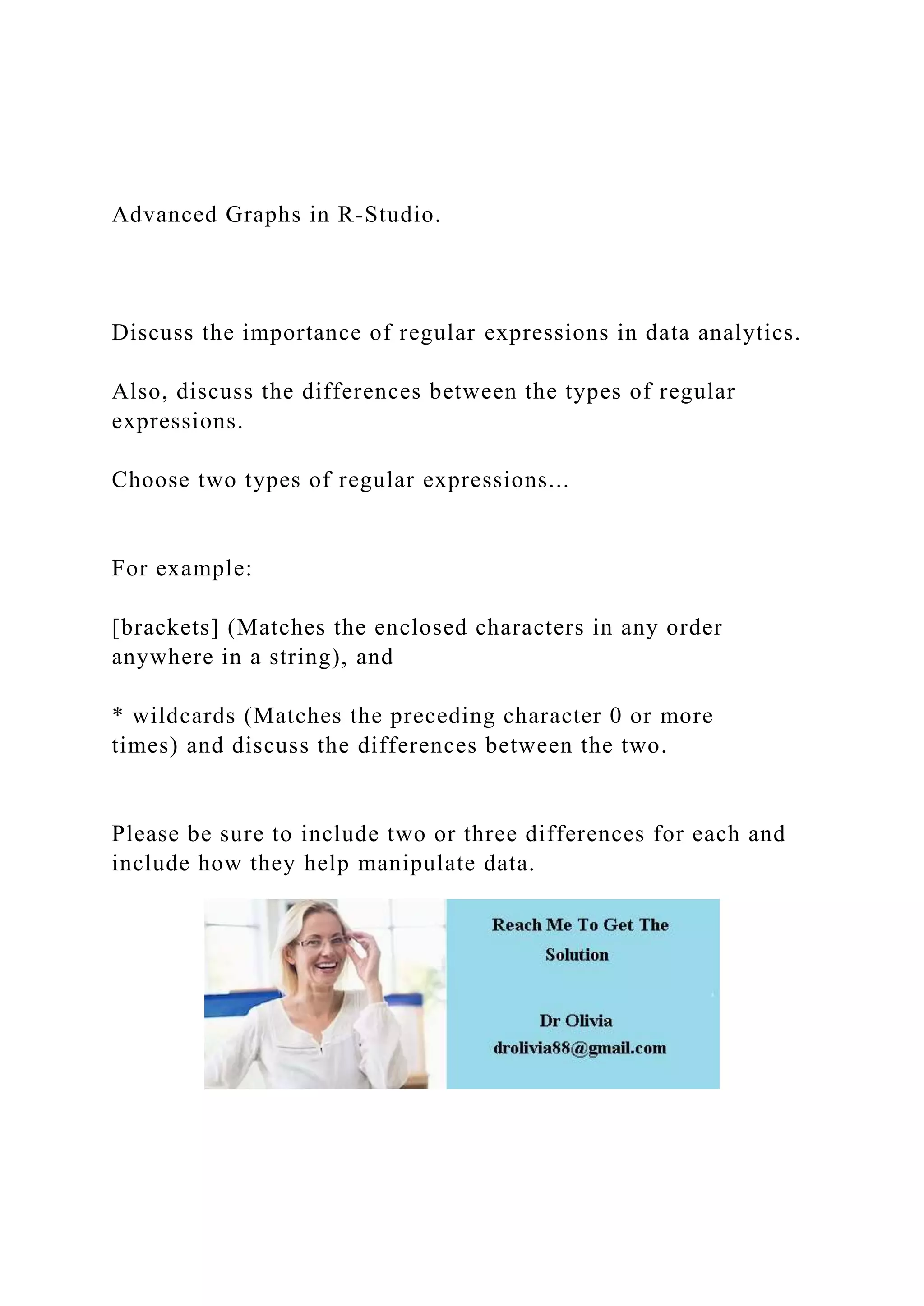 Advanced Graphs in R-Studio.Discuss the importance of re.docx