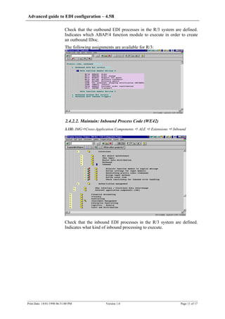 Advanced guide to_edi_configuration | DOC | Computer Software and Applications | Computing