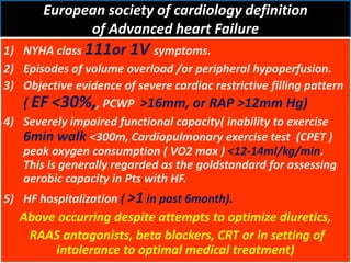 Advanced heart failure september18 | PPTX