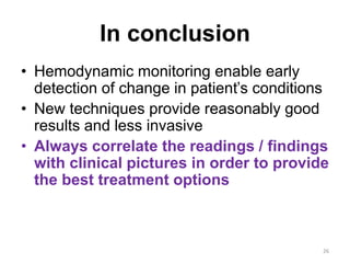 Advanced hemodynamic monitoring | PPTX