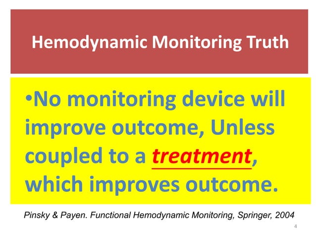 Advanced hemodynamic monitoring | PPTX