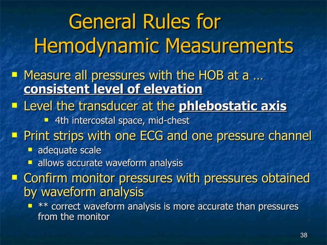 Advanced Hemodynamics | PPT
