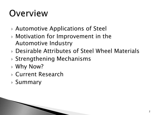 Advanced High Strength Steels2 | PPTX