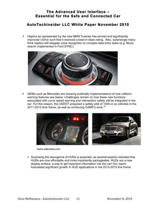 Advanced Hmi Autotechinsider White Paper 11 10 | PDF | Automotive ...