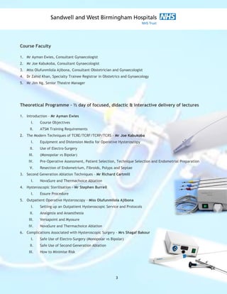 Advanced hysteroscopic surgery course 19-21.11.2014