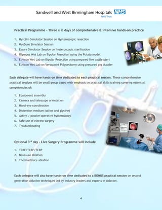 Advanced hysteroscopic surgery course 19-21.11.2014