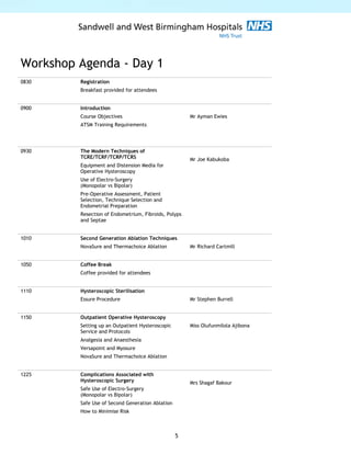 Advanced hysteroscopic surgery course 19-21.11.2014