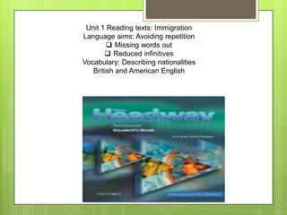 Advanced ii unit 1 avoiding repetition | PPTX