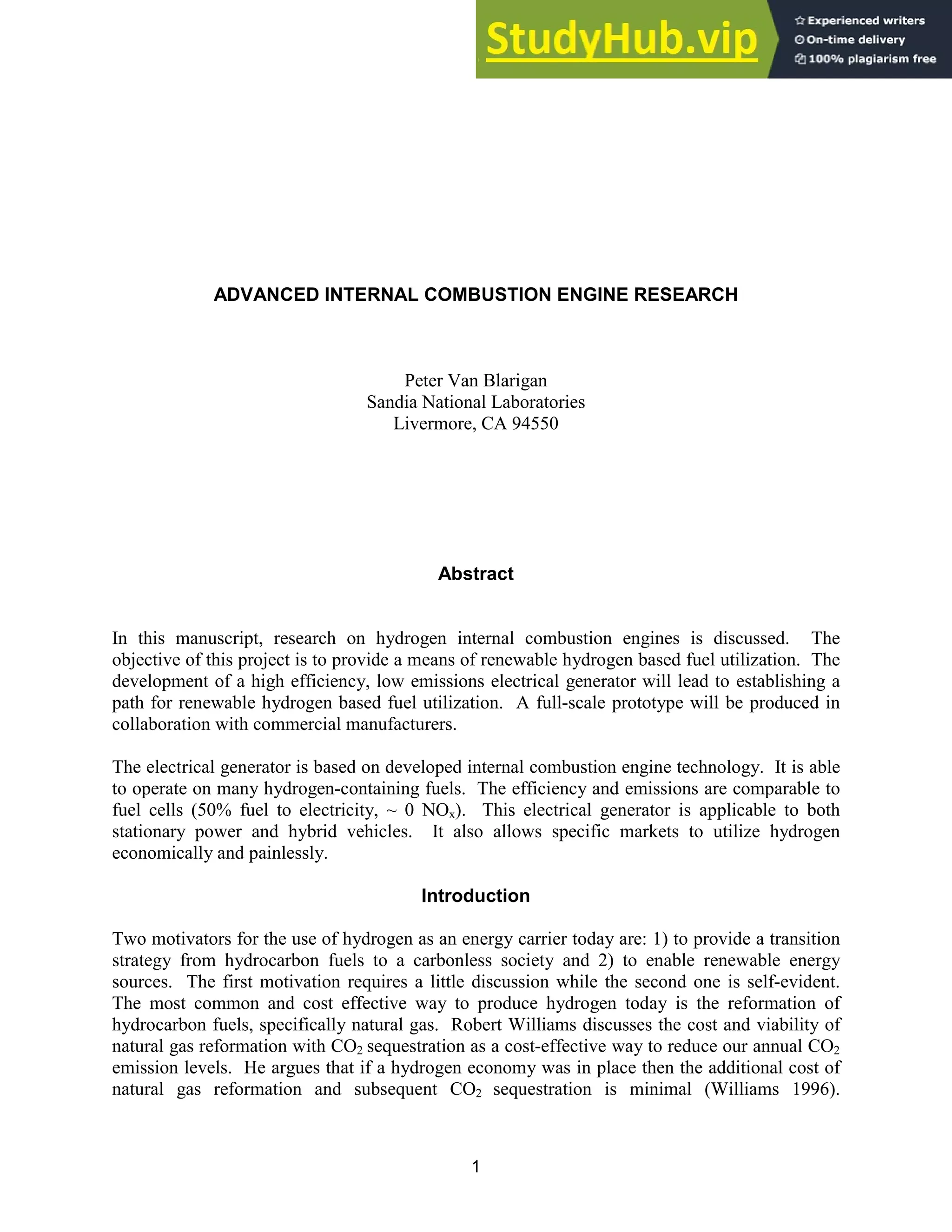 ADVANCED INTERNAL COMBUSTION ENGINE RESEARCH | PDF